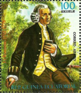 Stamp: Jean J. Rousseau (Equatorial Guinea(J.J. Rousseau. 200th ...