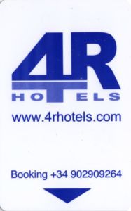 Tarjeta de hotel: 4R Hotels (4R Hotels, EspañaCol:ESP-05177 💳