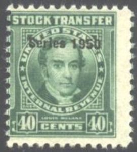 Stamp: Stock Transfer/Louis McLane (United States of America: Revenue ...