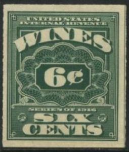 Stamp: Wines - Series of 1916 (United States of America: Revenue Stamps ...
