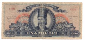 Banknote: 1,000 Lei (Romania(1947 Second Issue) Wor:P-66 💴