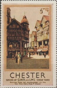 Stamp: Chester (United Kingdom: Cinderella Stamps(Railway Poster Stamps ...