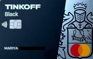 Bank Card: TINKOFF Black (Tinkoff Credit Systems, RussiaCol:RU-MC-2148.24