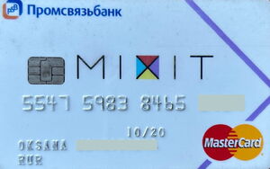 Bank Card: Mixit (Promsvyazbank, RussiaCol:RU-MC-3274
