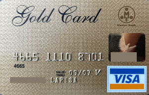 Bank Card: Gold Card (Master Bank, RussiaCol:RU-VI-1087.01