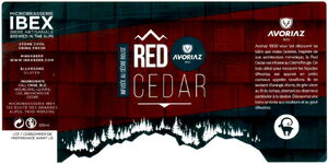 Drink Label: Red Cedar (Brasserie Ibex, FranceCol:FR-BEER-011292