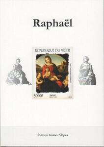 Stamp: Paintings by Raphael Silver Impressions (Niger: Illegal Stamps ...
