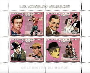 Stamp: Famous actors (Congo, Democratic Republic (Kinshasa)(Famous ...