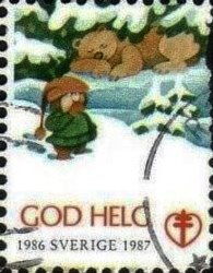 Stamp: God Helg 1986/87 (Sweden: Cinderella Stamps(Tuberculosis Charity ...