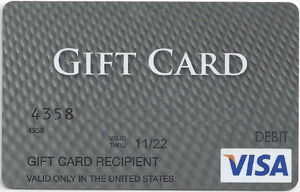 Gift Card: Grey Recipient (Visa, United States of America(MetaBank) Col ...