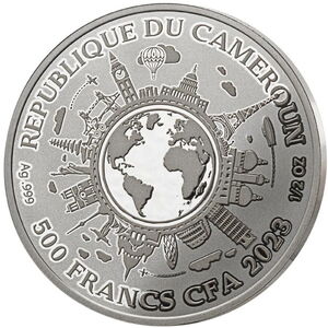 Coin: 5,000 CFA Francs (Around the world in 80 days by Jules Verne ...
