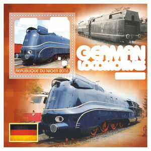 Stamp: Locomotives German (BR 01.10) (Niger: Illegal Stamps(Locomotives ...
