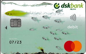 Bank Card: Dsk Bank Mastercard Debit Fishes - 06/19 (DSK Bank ...
