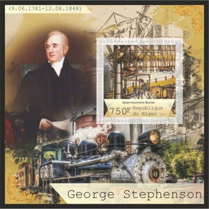 Stamp: George Stephenson Locomotives (Niger: Illegal Stamps(Locomotives ...