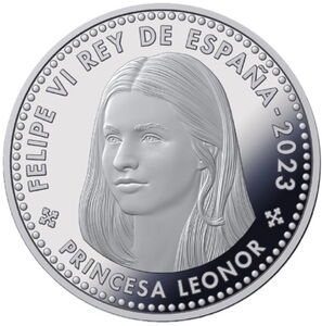 Moneda: 40 Euro (18 Anniversary S.A.R. the Princess of Asturias ...