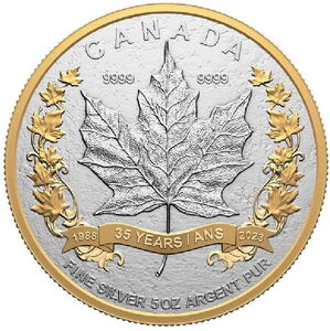 Coin: 50 Dollars (35th Anniversary of the Silver Maple Leaf) (Canada ...