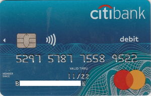 Bank Card: Citibank (CITI Bank, AustraliaCol:AU-MC-0039
