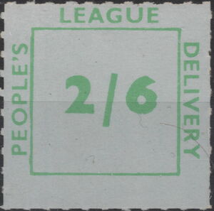 Stamp: People's League Delivery (United Kingdom: Private Post Offices ...