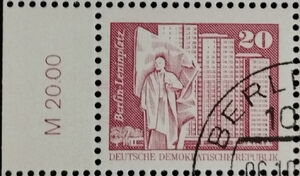 Briefmarke: Lenin Monument, Leninplatz, Berlin (Deutschland (DDR ...