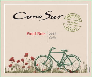 Drink Label: Cono Sur Organic Pinot Noir (Viña Cono Sur S.A., ChileCol ...