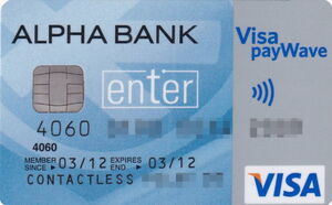 Bank Card: ALPHA BANK enter (03/12) Visa payWave (ALPHA BANK, GreeceCol ...