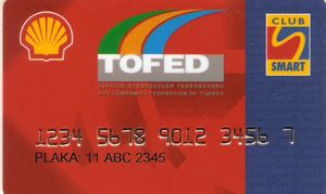 Functional Card: Shell - Club Smart - Tofed (Filling Stations, Türkiye ...