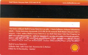 Functional Card: Shell - Club Smart - Tofed (Filling Stations, Türkiye ...