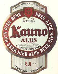 Drink Label: Kauno Alus (Kauno Alus, LithuaniaCol:LT-BEER-001745