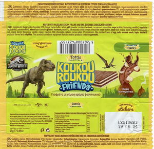 Chocolate Wrapper: Koukou roukou jurassic world-tyrannosaurus rex ...