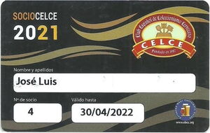 Tarjeta Funcional: CELCE Club Collc.Españoles de Cerveza (Clubs ...