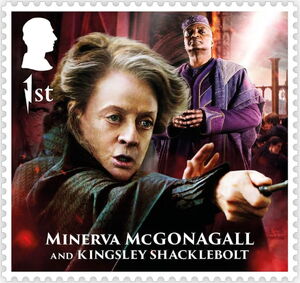 Stamp: Minerva McGonagall and Kingsley Shacklebolt (United Kingdom of ...