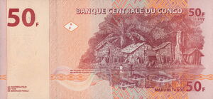 Banknote: 50 Francs (Congo, Democratic Republic (Kinshasa)(2000-2022 ...