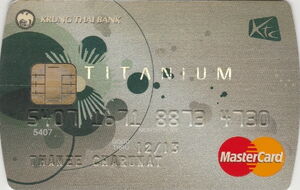 Tarjeta de Banco: Krungthai Bank Titanium (Krung Thai Bank ...