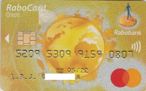 Bank Card: RaboCard (Rabobank, NetherlandsCol:NL-MC-0038