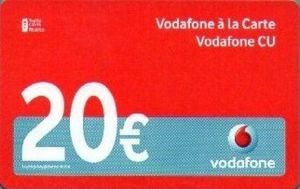 Phonecard: Vodafone CU 20 euro (Test, Proof, Sample & Expo Cards ...