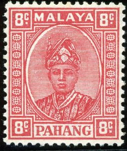 Stamp: Sultan Abu Bakar (PahangMi:MY-PA 26,Sn:MY-PA 34A,Yt:MY-PA 25A,Sg ...