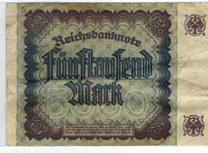 Banknote: 5,000 Mark (Germany(1922 4th Issue - Reichsbanknote, Republic ...