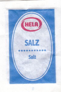 Food Label: Salz (Hela Gewürzwerk Hermann Laue GmbH, Germany, Federal ...