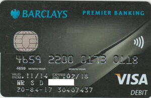 Bank Card: Premier Banking (Barclays Bank, United Kingdom of Great ...