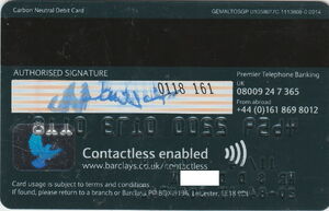 Bank Card: Premier Banking (Barclays Bank, United Kingdom of Great ...