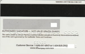 Bank Card: OceanPay (Transact Payments Limited, GibraltarCol:GI-MC-0004.04