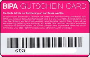 Geschenkkarte: Beautiful (Bipa, Österreich(Bipa) Col:AT-Bipa-012a