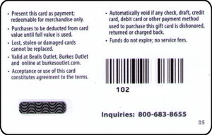Gift Card: Happy Birthday (Bealls Outlet, United States of America ...