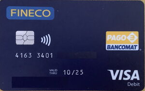 Bank Card: Fineco (FinecoBank S.p.A, ItalyCol:IT-VI-0192.02