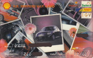 Gift Card: R.B. Service V.I.P. Card (Shell, Thailand(R.B. Service) Col ...