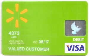 Gift Card: Green Card (Visa, United States of America(Wal Mart) Col:US ...