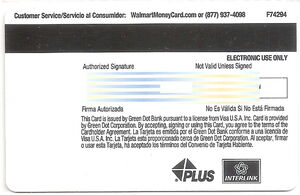 Gift Card: Green Card (Visa, United States of America(Wal Mart) Col:US ...