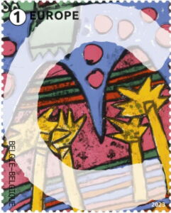 Timbre: C and Work by Corneille (Belgique(COBRA Artists Collective, 75 ...