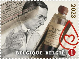 Stamp: Frederick Banting's Nobel Prize for Insulin, Centenary ...