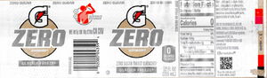 Drink Label: Gatorade Zero Glacier Freeze (Gatorade Co., United States ...